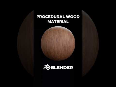 Procedural wood material in Blender🪵#3d #blender3d #b3d #Blender #blendermaterial#blendermaterials