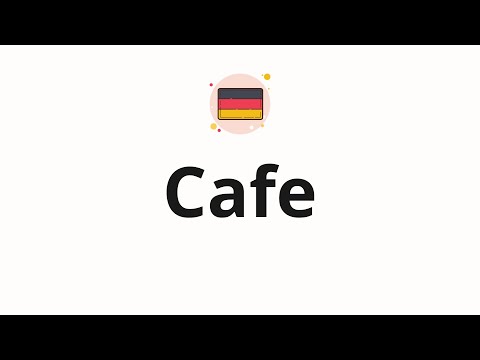 How to pronounce Cafe