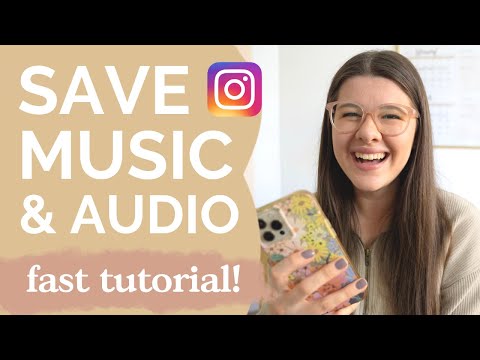 How to SAVE MUSIC on Instagram Reels (FAST & EASY TUTORIAL)