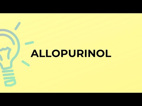 What is the meaning of the word ALLOPURINOL?