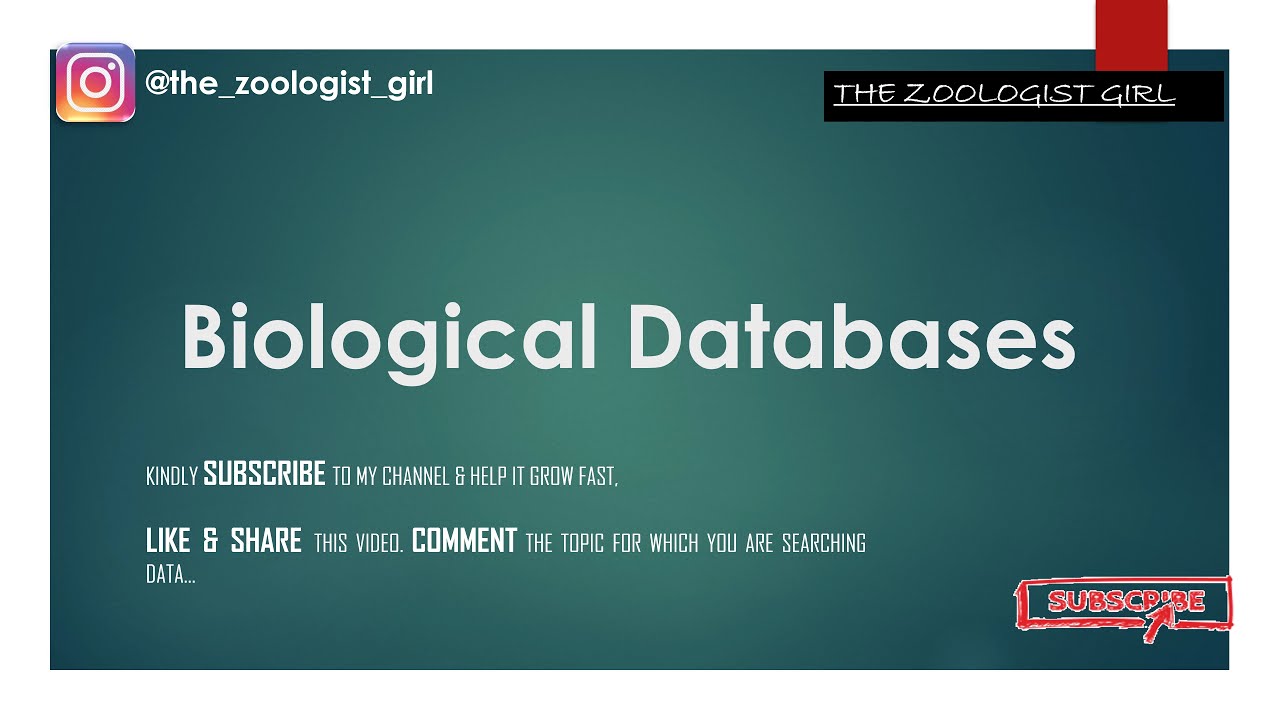Biological Data Bases Presentation / Primary & Secondary Data Base PPT
