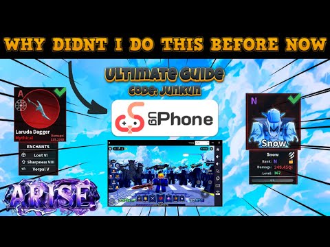 Arise Crossover - How I Got OP Using UgPhone (Cloud Phone) use code: junkun for 40 hours!