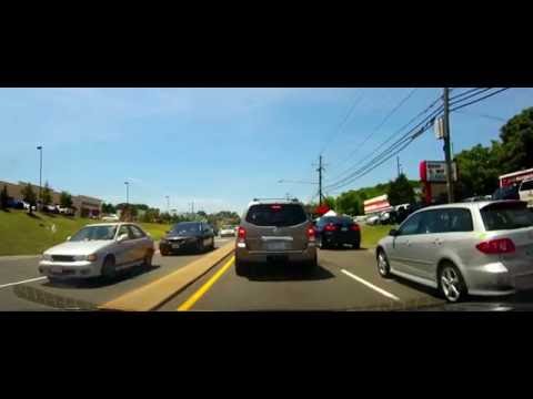 Driving Around Prince William County, VA on US 1 and I95 in Traffic