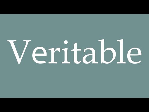 How to Pronounce ''Véritable'' (Real) Correctly in French