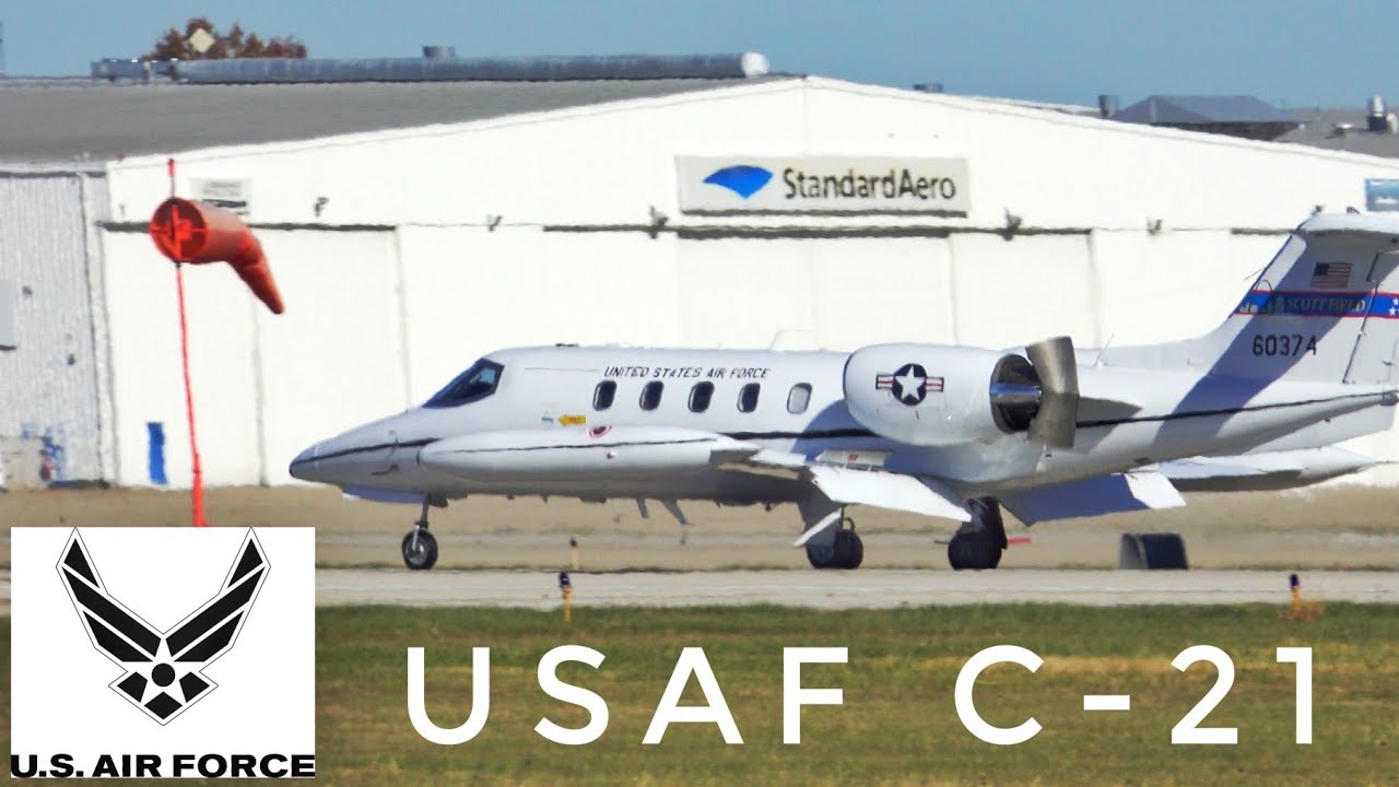 United States Air Force Learjet 35 C-21 Landing