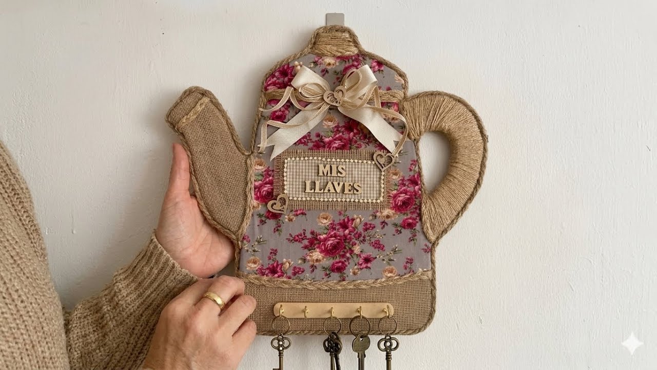 Don't buy it, make it! Transform trash into a jewel for your home ♻️ Idea with cardboard and jute