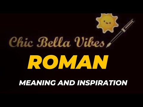 Exploring the Significance of the Name ROMAN #namemeaning #name #roman