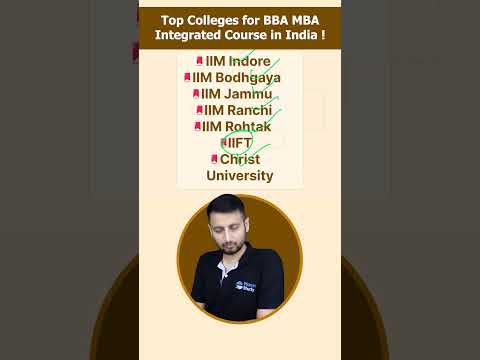Top Colleges for BBA MBA Integrated course in India!😎#shorts