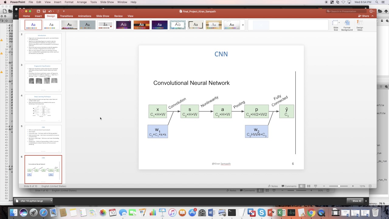 Fingerprint Presentation 2 minute