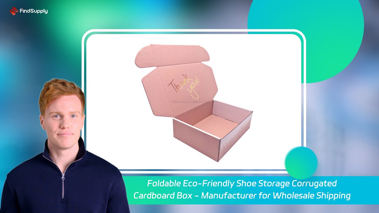Foldable Eco-Friendly Shoe Storage Corrugated Cardboard Box - Manufacturer for Wholesale Shipping