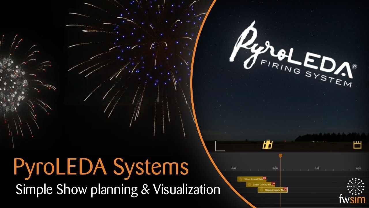 PyroLEDA Firing System: How to plan your show in FWsim Pro 🔥🎇
