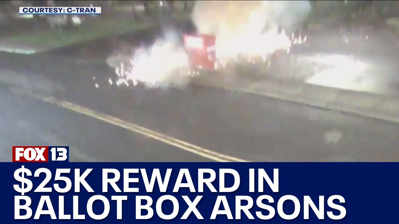 FBI offers $25k reward in search for ballot box arson suspect | FOX 13 Seattle