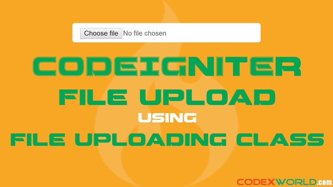 How to Upload File in CodeIgniter