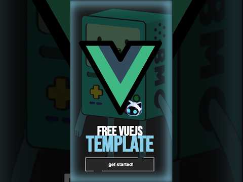 FREE Vue.js Template 3D Hero section