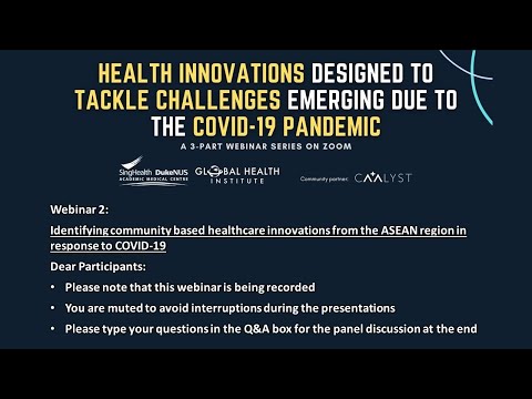 Identifying community based healthcare innovations from the ASEAN region in response to COVID-19