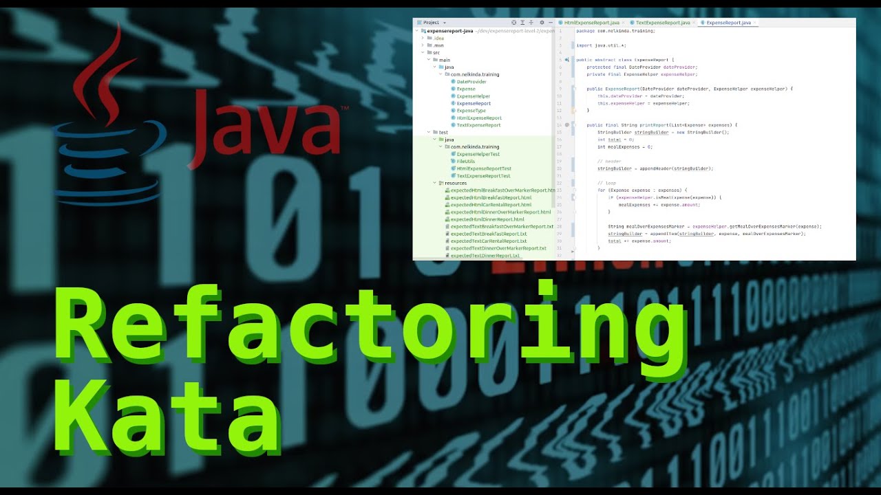 Refactoring Java Exercise [Expense Report Kata]
