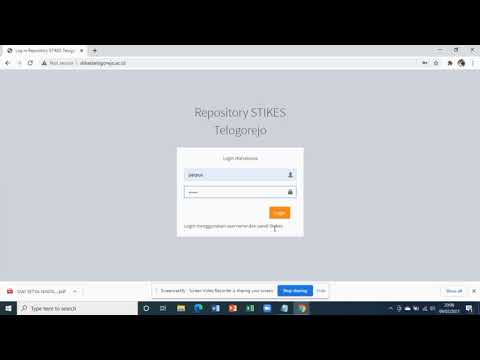Video Tutorial Penggunaan Repository di Perpustakaan STIKES Telogorejo Semarang