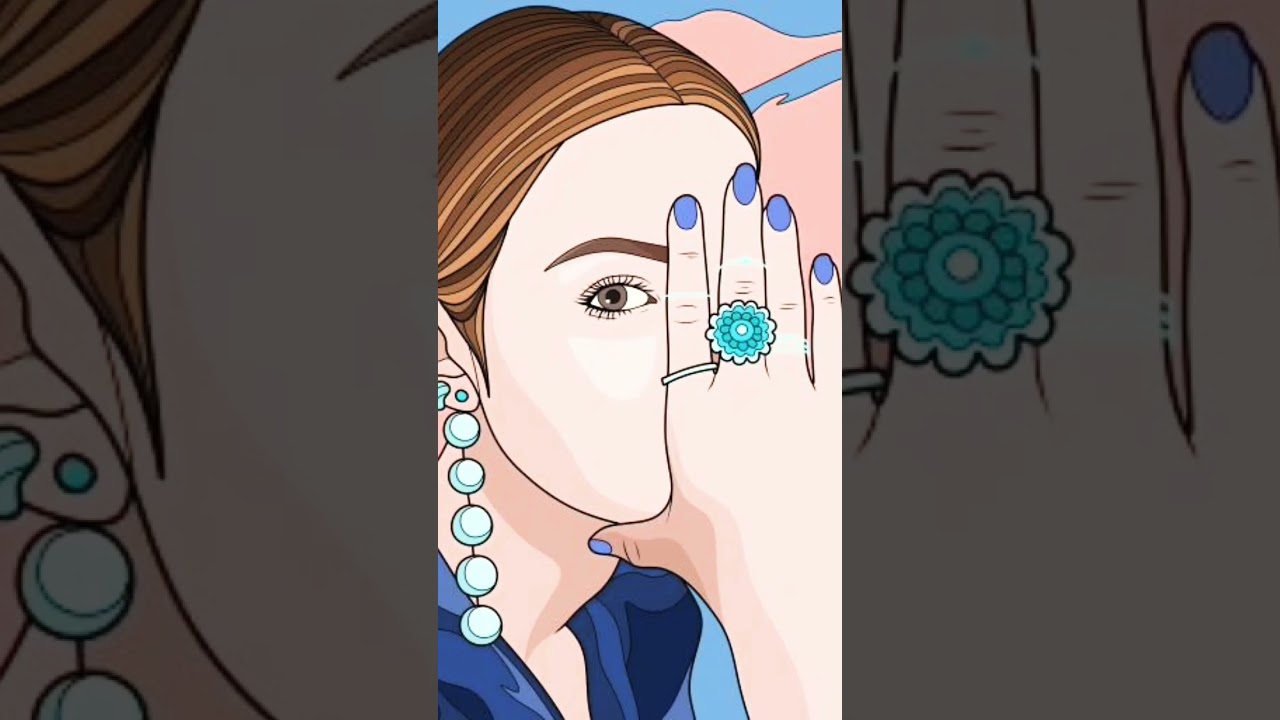 #shorts #girl #paint #easy Best pose to show your ring