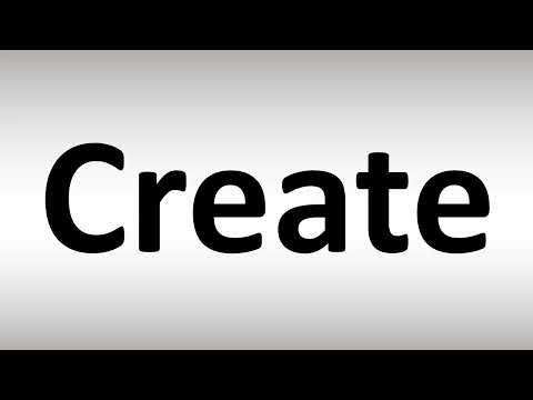 How to Pronounce Create