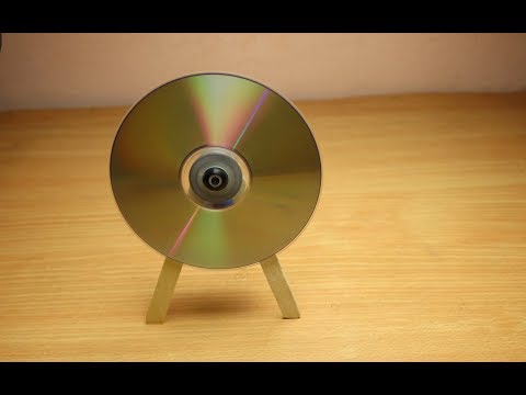 How to Make Gyroscope Toy - Incredible Toy From DC MOTOR and CD