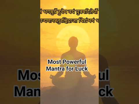 Powerful Sanskrit Mantra for Luck & Peace | Bhagya Suktam #Shorts