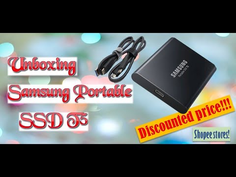 UNBOXING SAMSUNG PORTABLE SSD T5 1T | DISCOUNTED PRICE! 8,517 PESOS SA SHOPEE | LEGIT BA?!