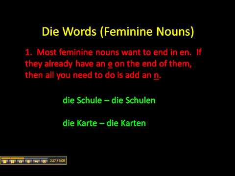 Rules for forming the Plural in German - www.germanforspalding.org