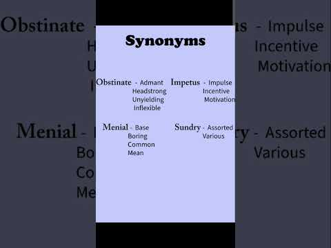 Synonyms #daily #english #vocabularybuilder #synonyms #words