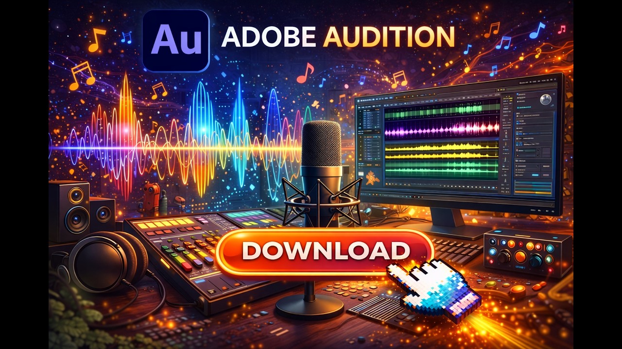 Get Adobe Audition Crack - Free Download Latest Version for Audio Editing! 🎵✨