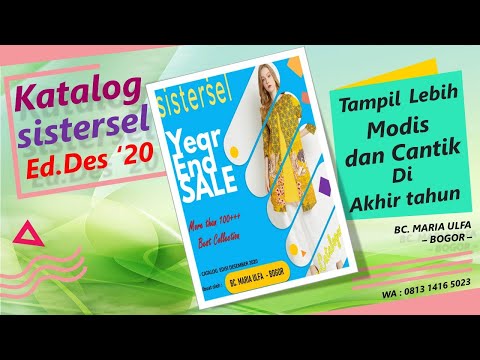 KATALOG Sistersel SOPHIE PARIS desember 2020 order product by WA 081314165023