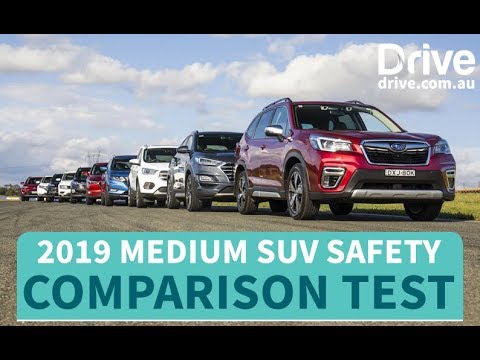 Safest SUV You Can Buy In 2019, Medium SUV Mega Comparison Test | Drive.com.au