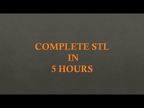 Complete STL in 5 hours #stl #cpp #programming