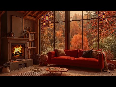 Relaxing Autumn Rain Sounds & Piano Music π Calm Background for Sleeping and Focusing