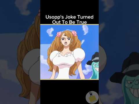 Go D. Usopp prophesized Whole Cake Island arc through a joke #onepiece #usopp #luffy #sanji #zoro