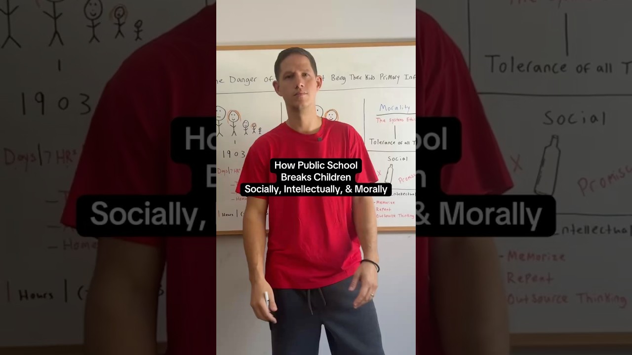 How Public School Breaks Children Socially, Morally, & intellectually