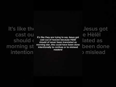 Why are both Satan and Jesus referred to as morning star? #Bible #Jesus #God #Christ #christianity