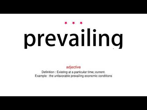 How to pronounce prevailing - Vocab Today