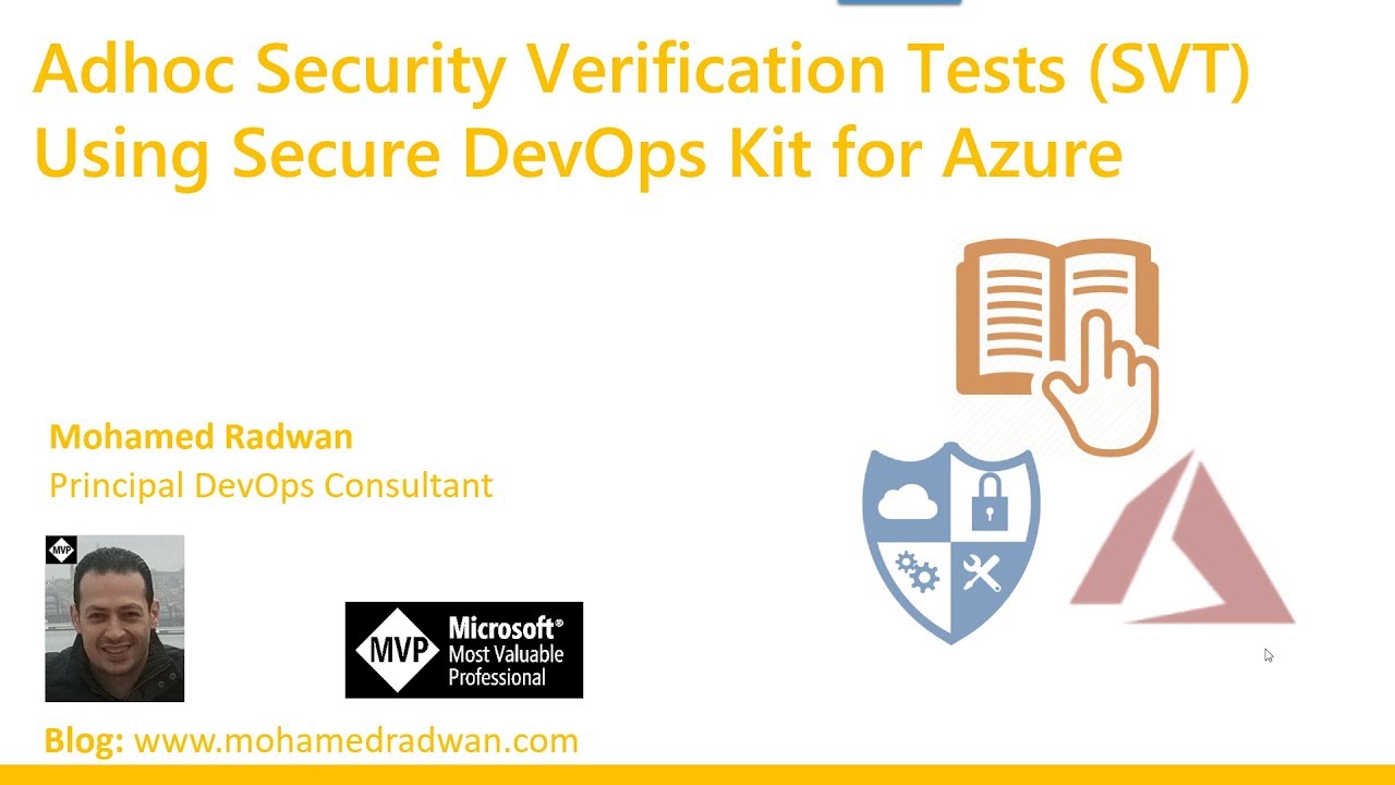 Adhoc Security Verification Tests SVT Using Secure DevOps Kit for Azure