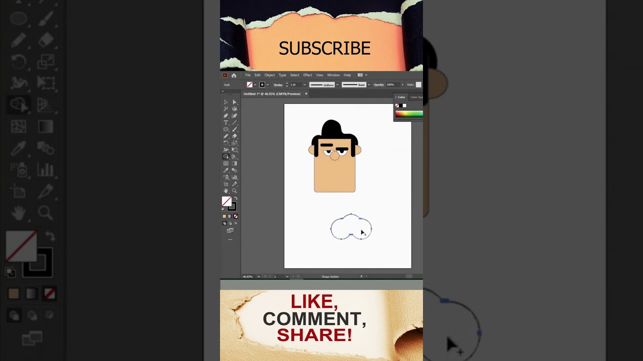 Character Design in Adobe Illustrator - Digital Vector Drawing
