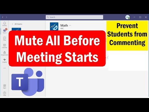 How to Mute All Participants Before a Meeting Start in Microsoft Teams | Mute All in Teams |#msteams