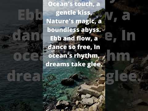 Waves of Words: Poems Dancing with the Ocean's Rhythm #poem #poetry #shorts๐๐๐๐ซ