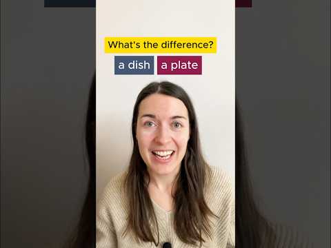 Dish or plate - what's the difference in English?
