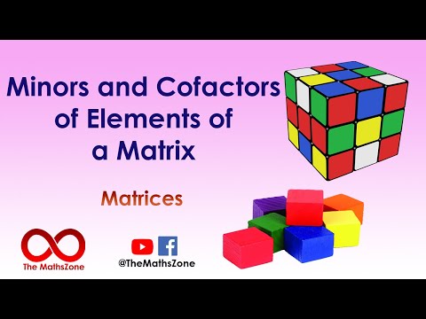 Minor and Cofactor of Elements of Matrix - Matrices | Urdu/Hindi | Shahid Kourejo