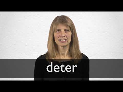 How to pronounce DETER in British English