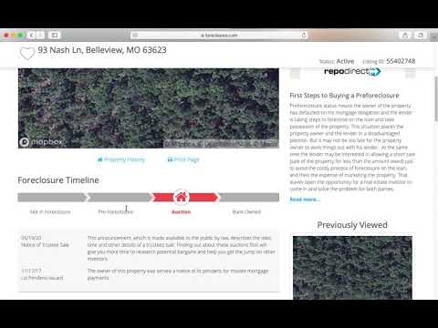 How To Find Sheriff Sale homes on foreclosure com Video