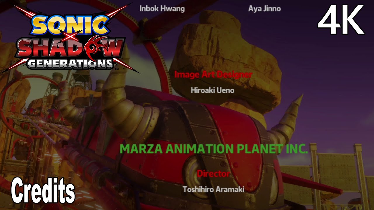 Sonic X Shadow Generations Credits 4K