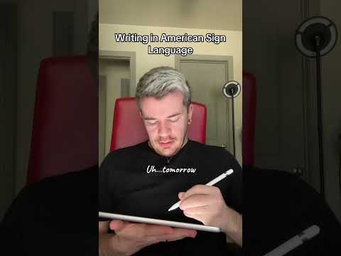 Can you WRITE in Sign Language? #ASL #AmericanSignLanguage #CODA #SignLanguage #LearnSignLanguage