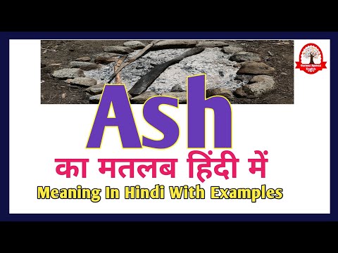 Ash meaning in Hindi | Ash का अर्थ क्या होता हे | Ash meaning Explained in Hindi