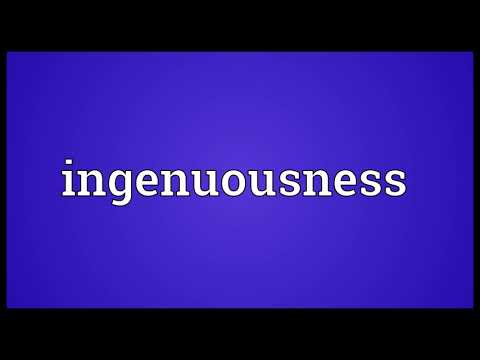 Ingenuousness Meaning