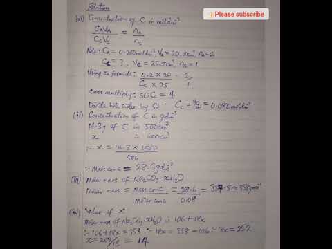Calculations on titration btw HCl (Hydrochloric acid) & Na2CO3.10H2O (sodium carbonate decahydrate)